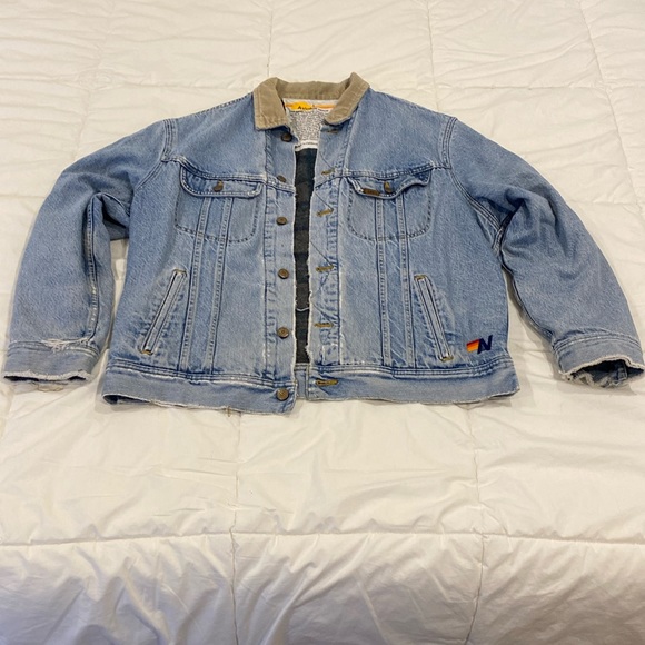 Aviator Nation | Jackets & Coats | Rare Aviator Nation Jacket Denim Lee ...